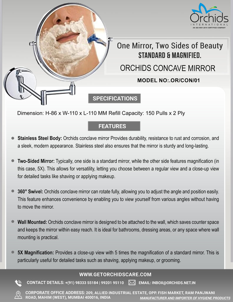 Orchids Concave Mirror (OR-CON-01)