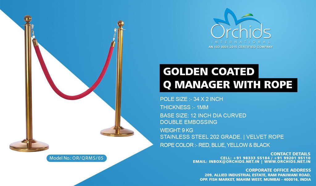 Golden Quoted Q Manager with Rope (OR/QRMS/05A)